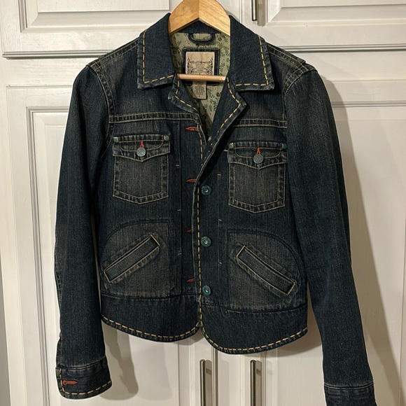 Ruff Hewn | Jackets & Coats | Ruff Hewn Well Worn Jean Jacket Sz Small ...